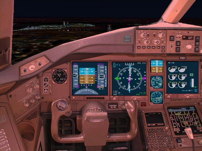 Boeing 777 photoreal panel - Flight Simulator 2002 Mod