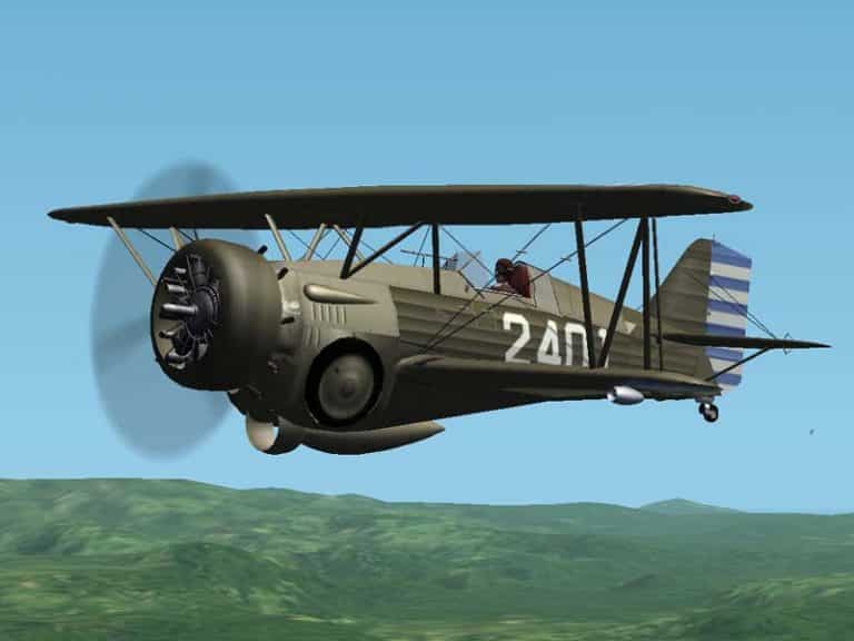 CFS2/ FS2002 Curtiss Hawk III model 68C - Flight Simulator 2002 Mod