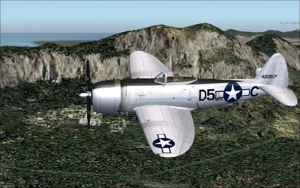 CFS2/FS9 Alphasim Republic P-47D-30-RE Thunderbolt Bubble Top 44-25071 ...