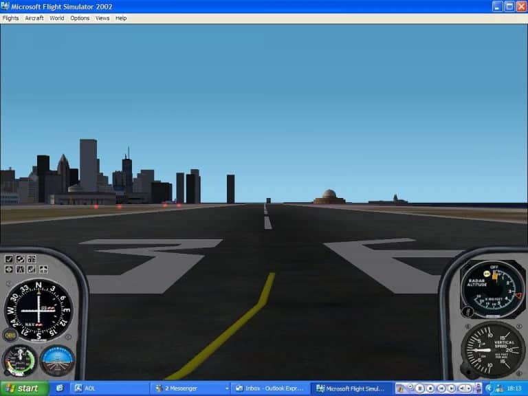 FS2002 Landing Finals MiniPanel - Flight Simulator 2002 Mod