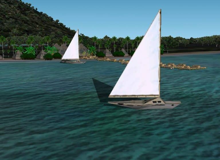 FS2002: Motu Mute Airport, and seaport, Bora Bora, French Polynesia ...