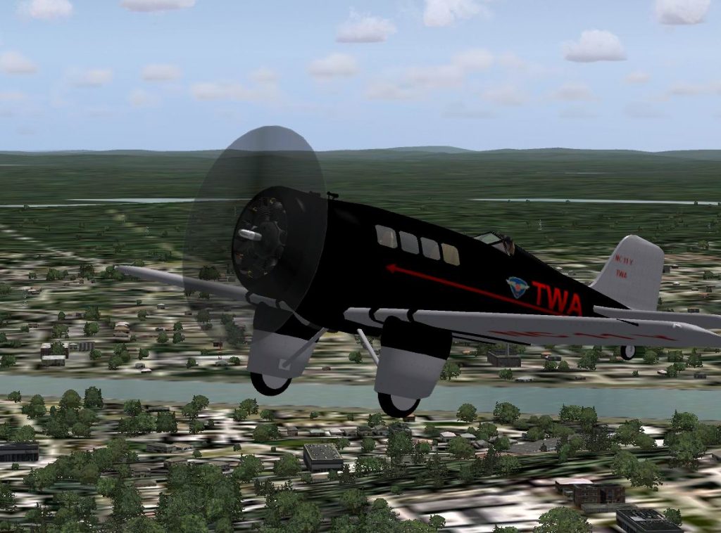 FS2004 Northrop Alpha, Transcontinental & Western Air - Flight ...