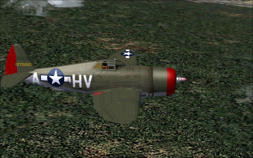 CFS2/FS9 Alphasim Republic P-47D-11-RE Thunderbolt Razorback 42-75510 ...