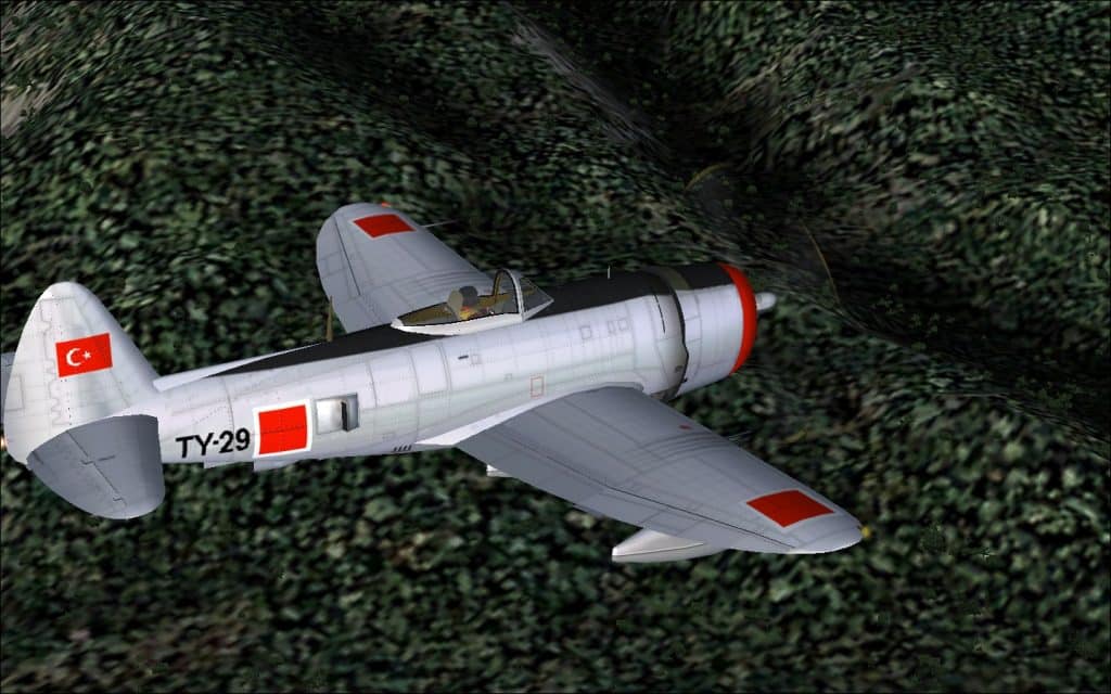 CFS2/FS9 Alphasim Republic P-47D Thunderbolt Bubble Top Turkish Air ...