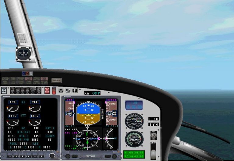 EH-101/ US-101 Helicopter panel - Flight Simulator 2002 Mod