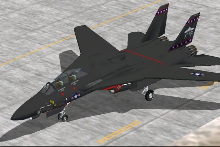 FS2002 F-14D Tomcat VX-9 Vampires - Flight Simulator 2002 Mod