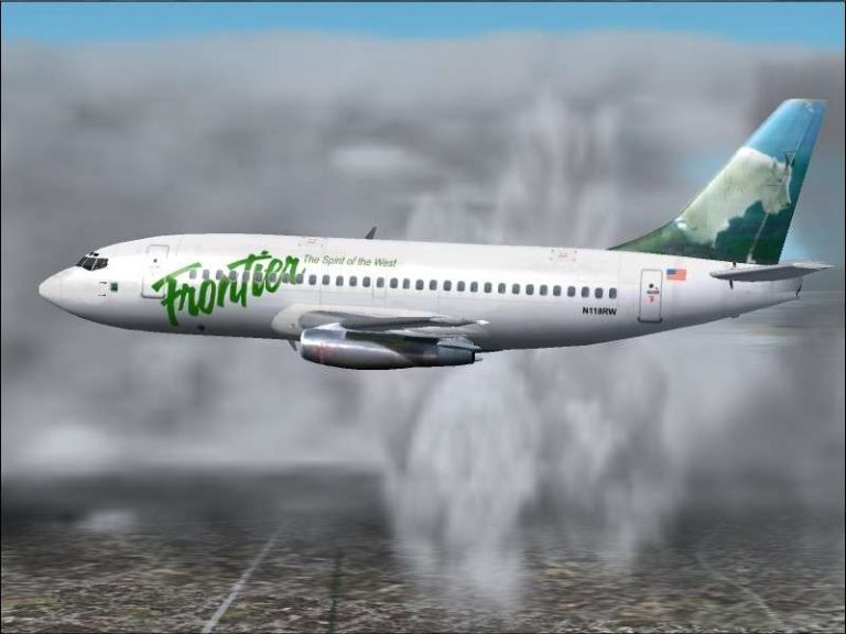 FS2002 FlightFX/SGAir Boeing 737-200. Frontier N118RW - Flight ...