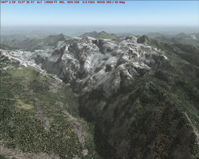 FS2004 Alps Mesh - Austria and Italy - Flight Simulator 2004 Mod