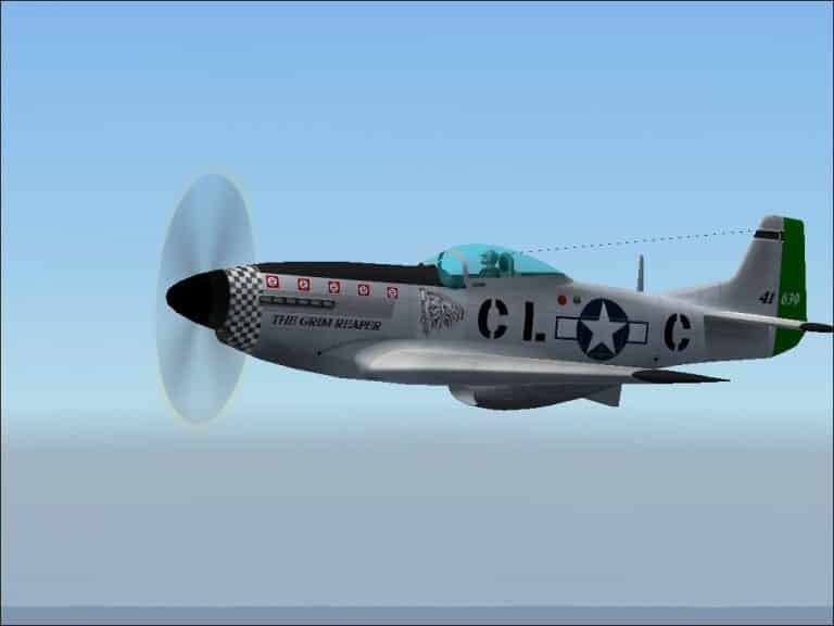 FS2004 P51-D Mustangs Reno Racers "Grim Reaper" Textures only - Flight ...