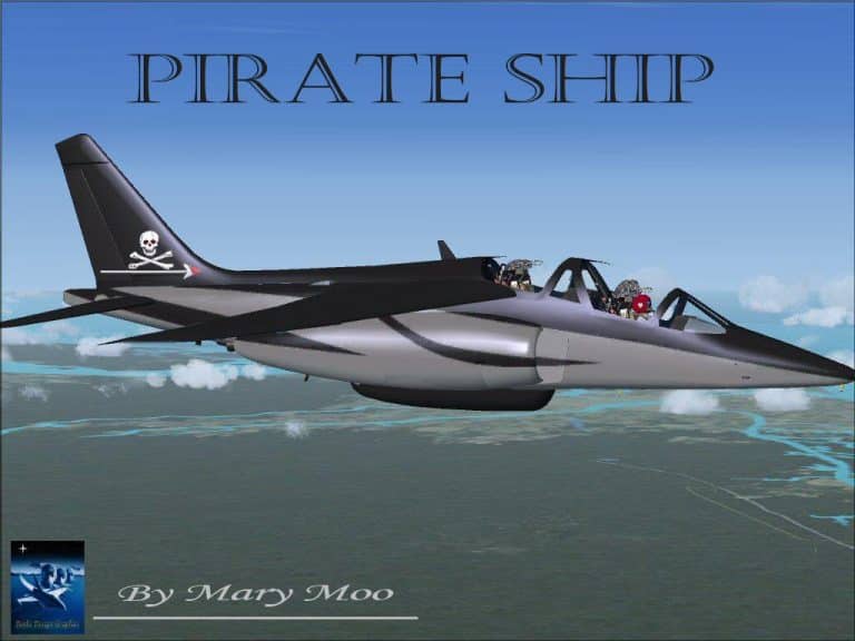 FSX Alpha Jet 'Pirate' - Microsoft Flight Simulator X Mod