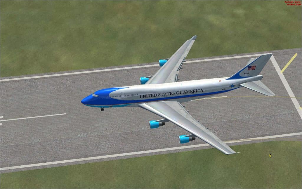 FSX Boeing 747-400 Air Force One - Microsoft Flight Simulator X Mod