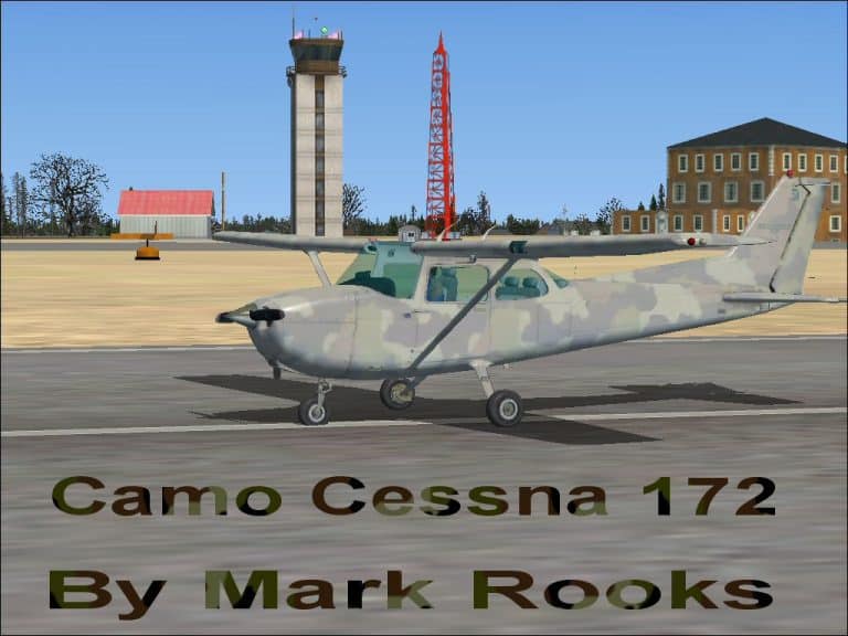 FSX Cessna 172 Low luster Camo Default Textures only. - Microsoft ...
