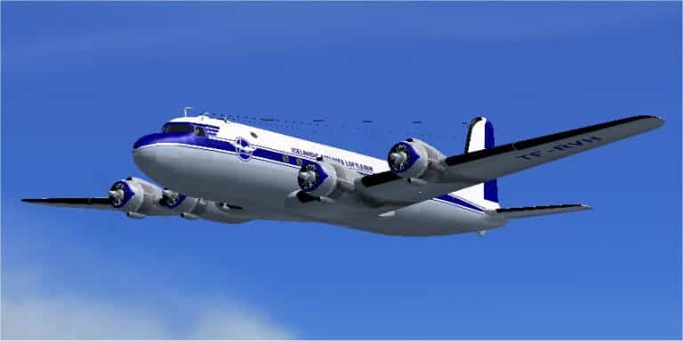 FSX Douglas DC-4 And C-54. - Microsoft Flight Simulator X Mod