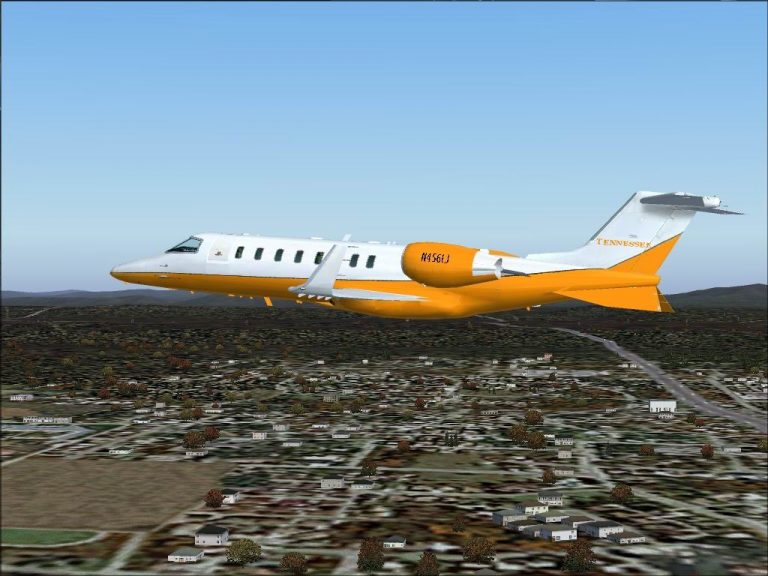 FSX Lear 45 Tennessee Textures - Microsoft Flight Simulator X Mod