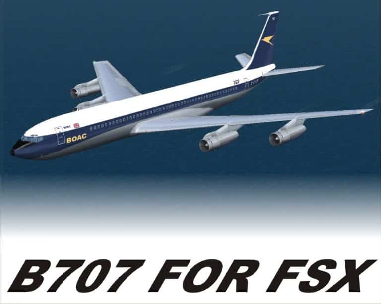 FSX/FS2004 Boeing 707-336C G-AYLT BOAC Textures only - Microsoft Flight ...