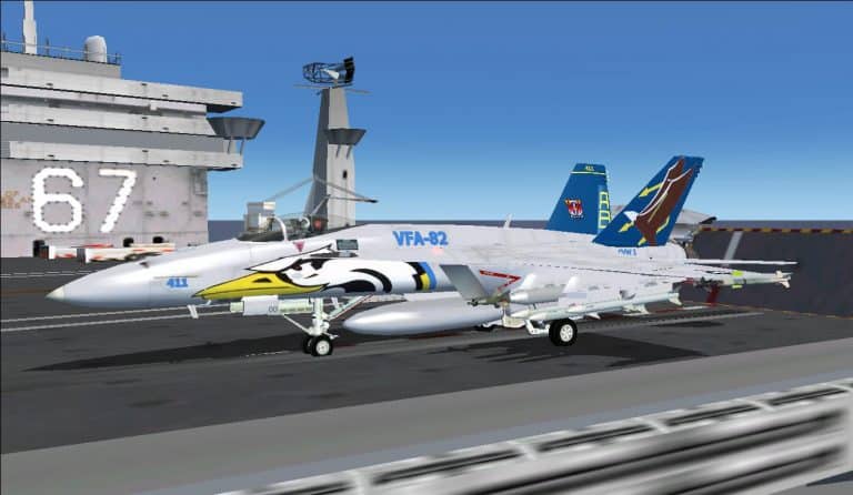 FSX/FS2004 F/A-18E Super Hornet VFA-82 Marauders Textures Only ...