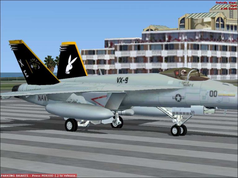 FSX/FS2004 F/A-18E Super Hornet VX-9 CAG Vampires Textures Only ...