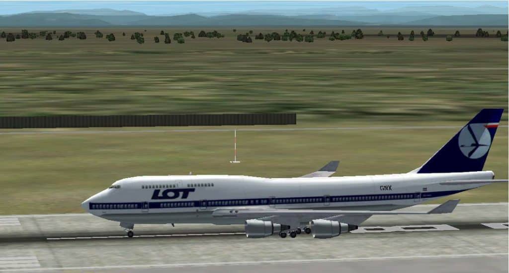 LOT- polish airlines 747-400 - Flight Simulator 2002 Mod