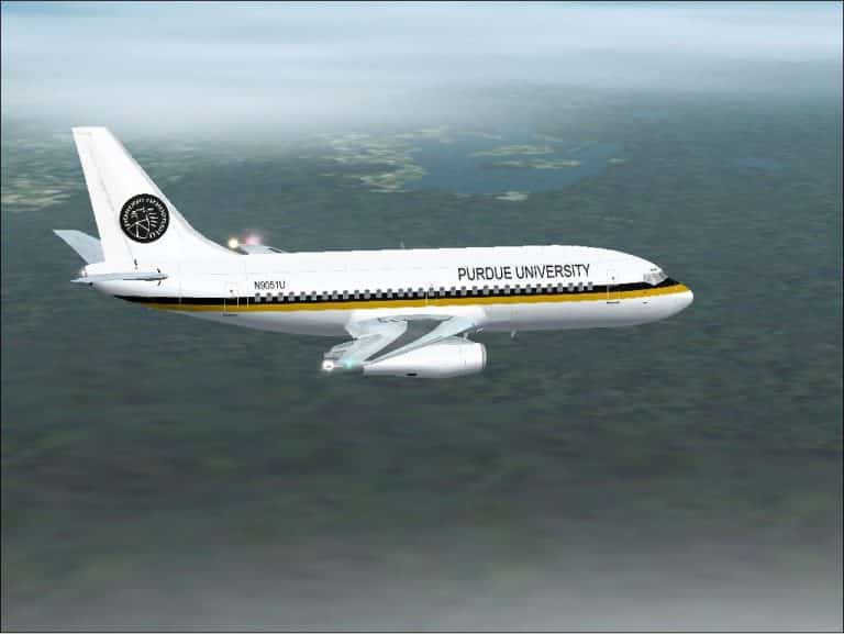 Purdue University B737-222 - Flight Simulator 2002 Mod