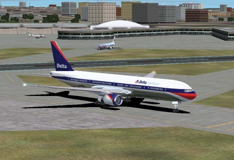 Repaint textures of FS2002 default Boeing 777_300 in Delta Airlines ...