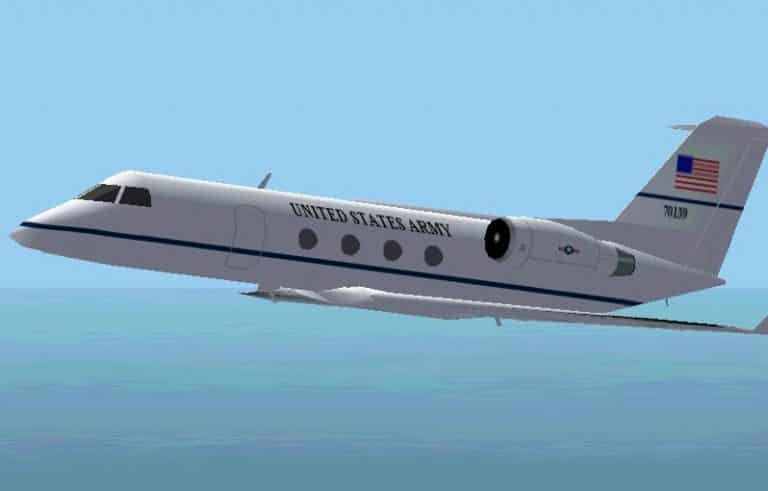 United States Army Virtual C-20B VIP Transport - Flight Simulator 2002 Mod