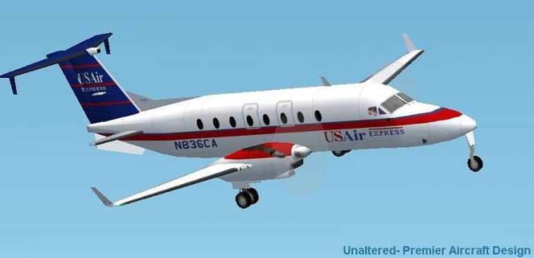 FS2002 PRO Beechcraft B1900D USAir Express - Flight Simulator 2002 Mod