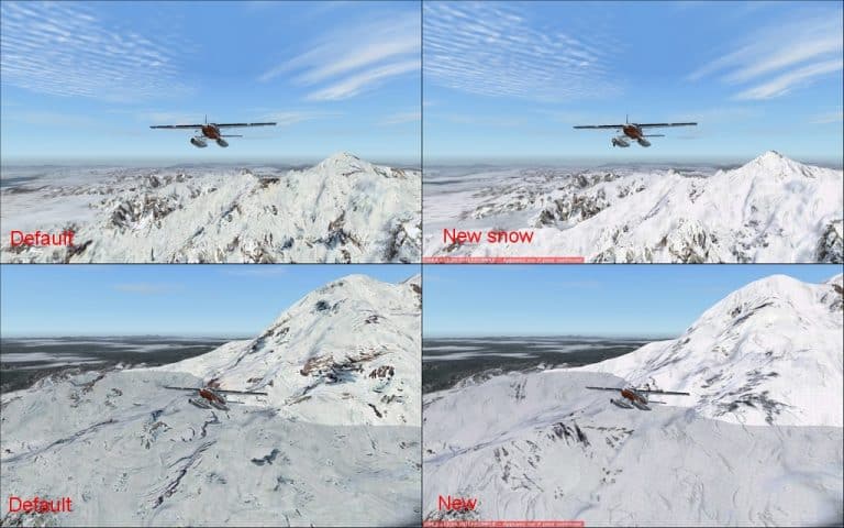 FS2004 Replacement textures for Glacier, crevasses and snowcapped high ...
