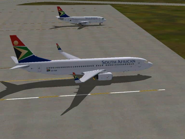 FS2004 South African Airlines AI Traffic v1.0 - Flight Simulator 2004 Mod