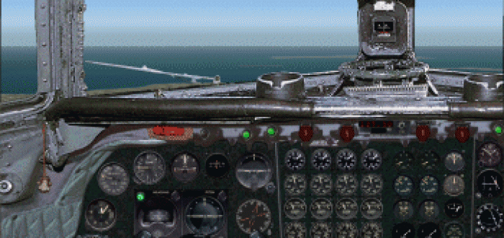 FS2004 AS332 Superpuma Analog Panel - Flight Simulator 2004 Mod