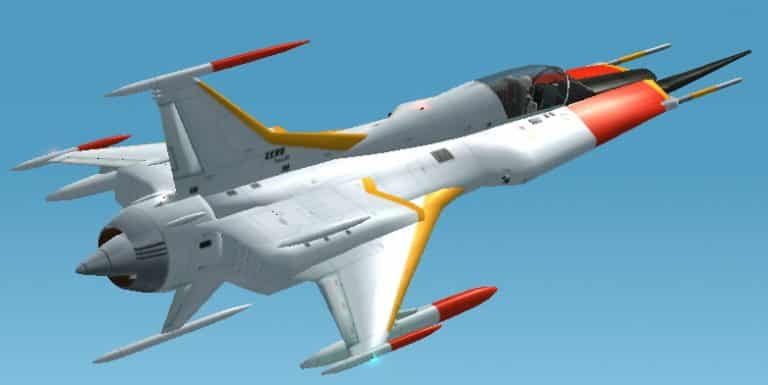 FS2002/FS2004 Space Fighter Cosmo Zero - Flight Simulator 2004 Mod