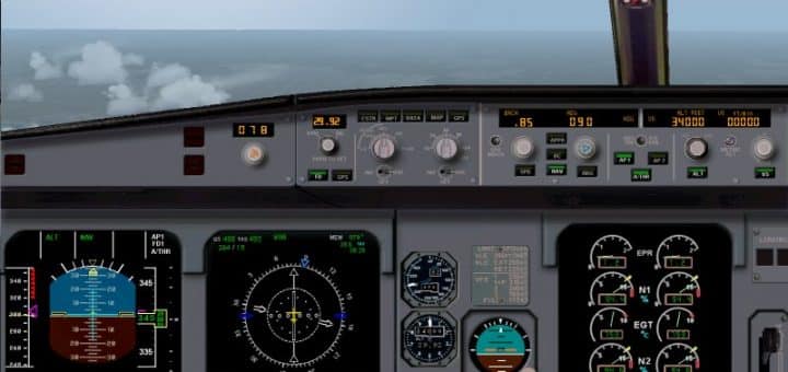 FS2004 Boeing 737-200 Panel - Flight Simulator 2004 Mod