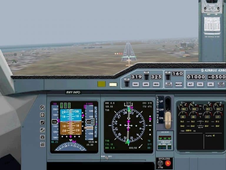 FS2004 Airbus A380 Panel - Flight Simulator 2004 Mod