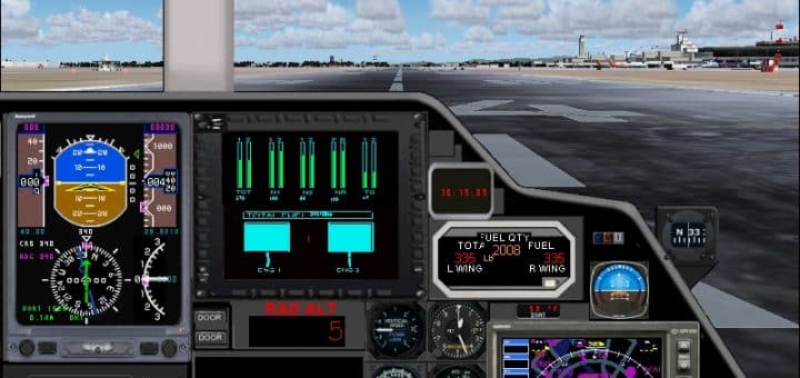 FS2004 Piper Seminole photoreal panel - Flight Simulator 2004 Mod