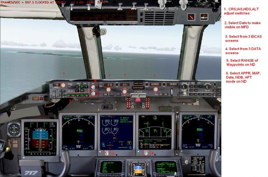 FS2004 Boeing 717 Panel (1) - Flight Simulator Addon / Mod