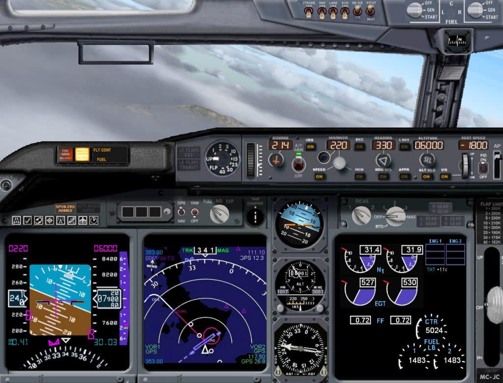 FS2004 Boeing 737-800 Panel - Flight Simulator 2004 Mod