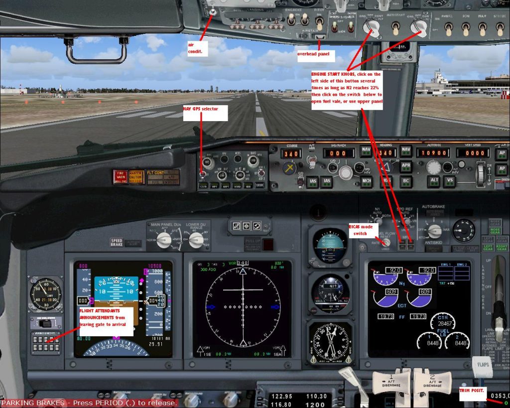 FS2004 Boeing 737-800 Realistic Panel - Flight Simulator 2004 Mod