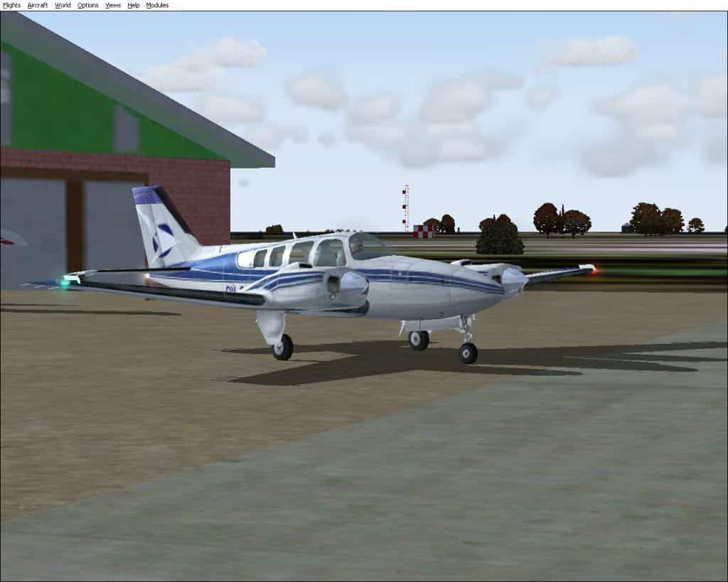 FS2004 Default Beech Baron 58 Updated & Modified - Flight Simulator ...