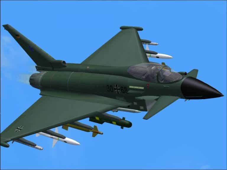 FS2004 Eurofighter Typhoon Germany Bundeswehr - Flight Simulator 2004 Mod