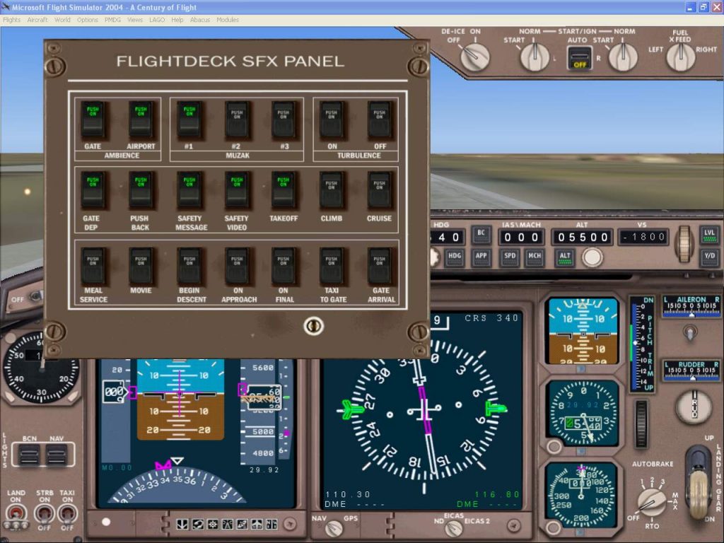 FS2004 - FlightDeck Sound Effects Panel - Flight Simulator 2004 Mod