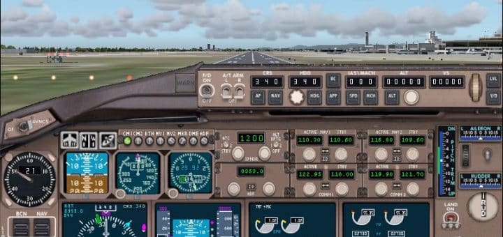 FS2004 Airbus380 Panel - Flight Simulator 2004 Mod