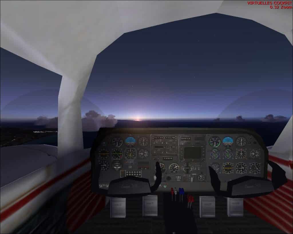 FS2004 - Photoreal Panel and Virtual Cockpit for Cessna-310Q - Flight ...
