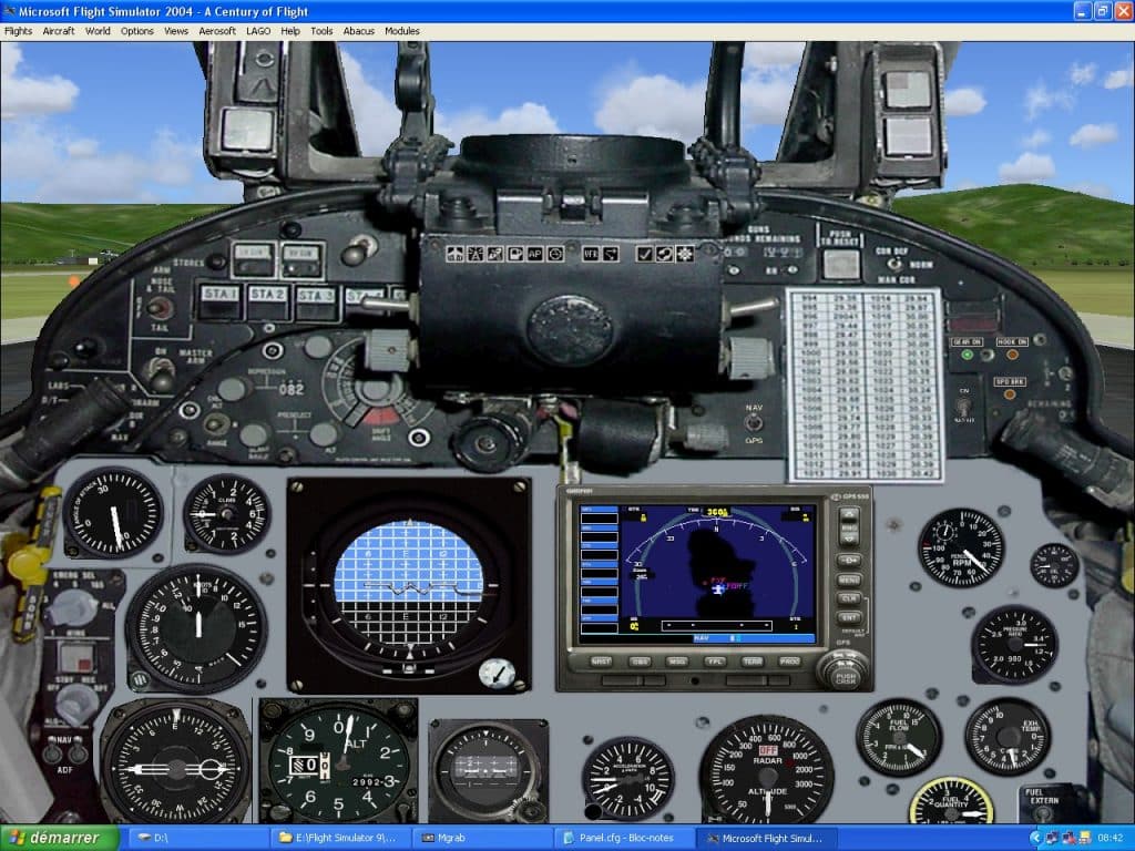 FS2004 Photorealistic Douglas A4 Skyhawk Panel - Flight Simulator 2004 Mod