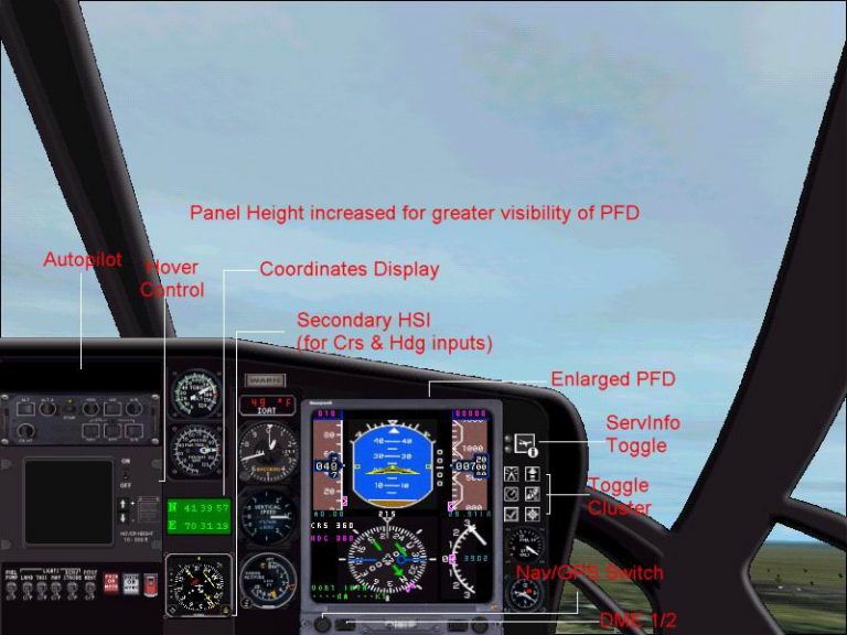 FS2004 SAR Helicopter Panel - Flight Simulator 2004 Mod