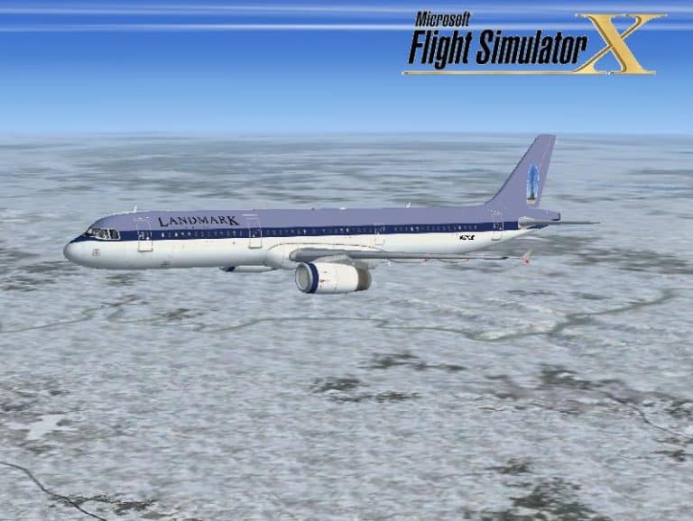 FSX Landmark Airlines Texture for A321 - Microsoft Flight Simulator X Mod