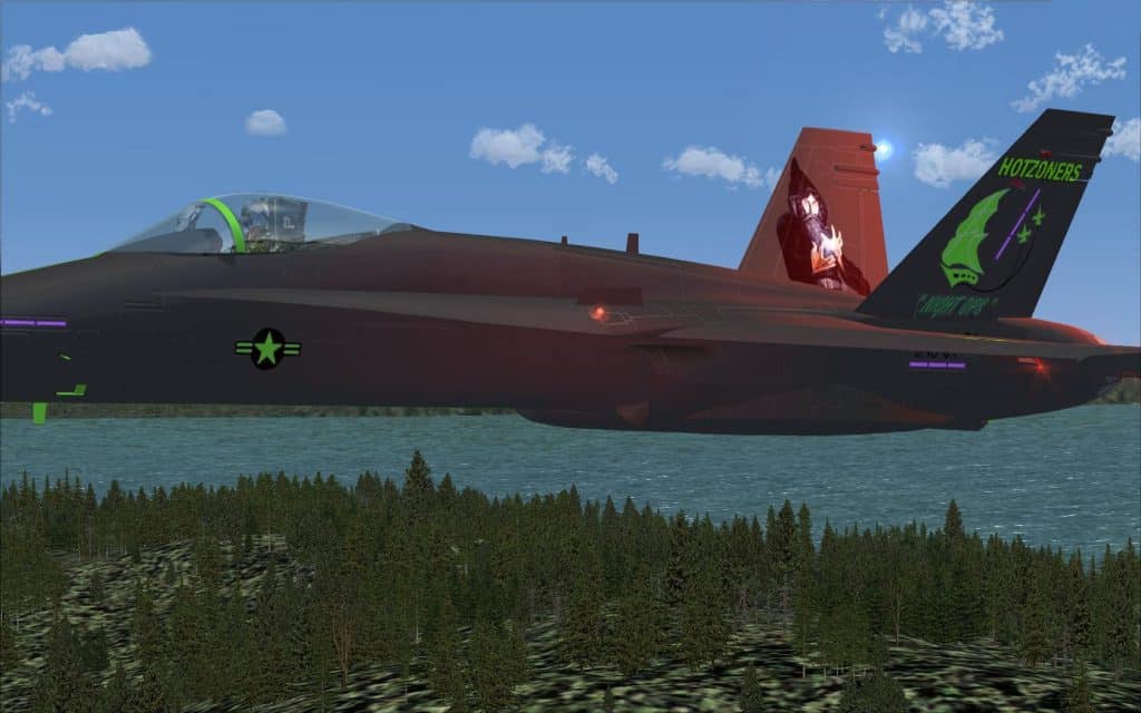 Acceleration F18 Night Ops Textures - Microsoft Flight Simulator X Mod