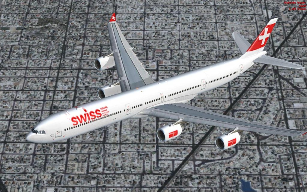 Airbus A340-600 Swiss Textures - Flight Simulator Addon / Mod