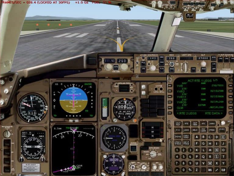 Boeing 767 2D Panel - Microsoft Flight Simulator X Mod