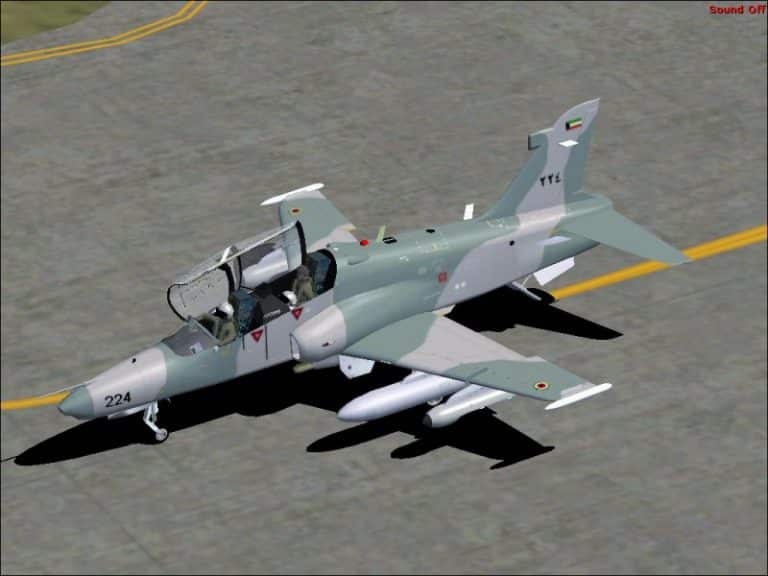 FS2004 DSB Design Hawk 100 Lift Kuwait Air Force Fictional Textures ...