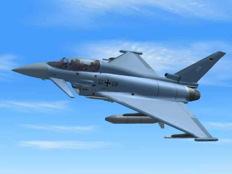 FS2004 Eurofighter Germany Bundeswehr, two seater - Flight Simulator ...