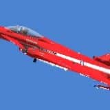 FS2004 RAF Typhoon Red Arrow Textures only - Flight Simulator 2004 Mod